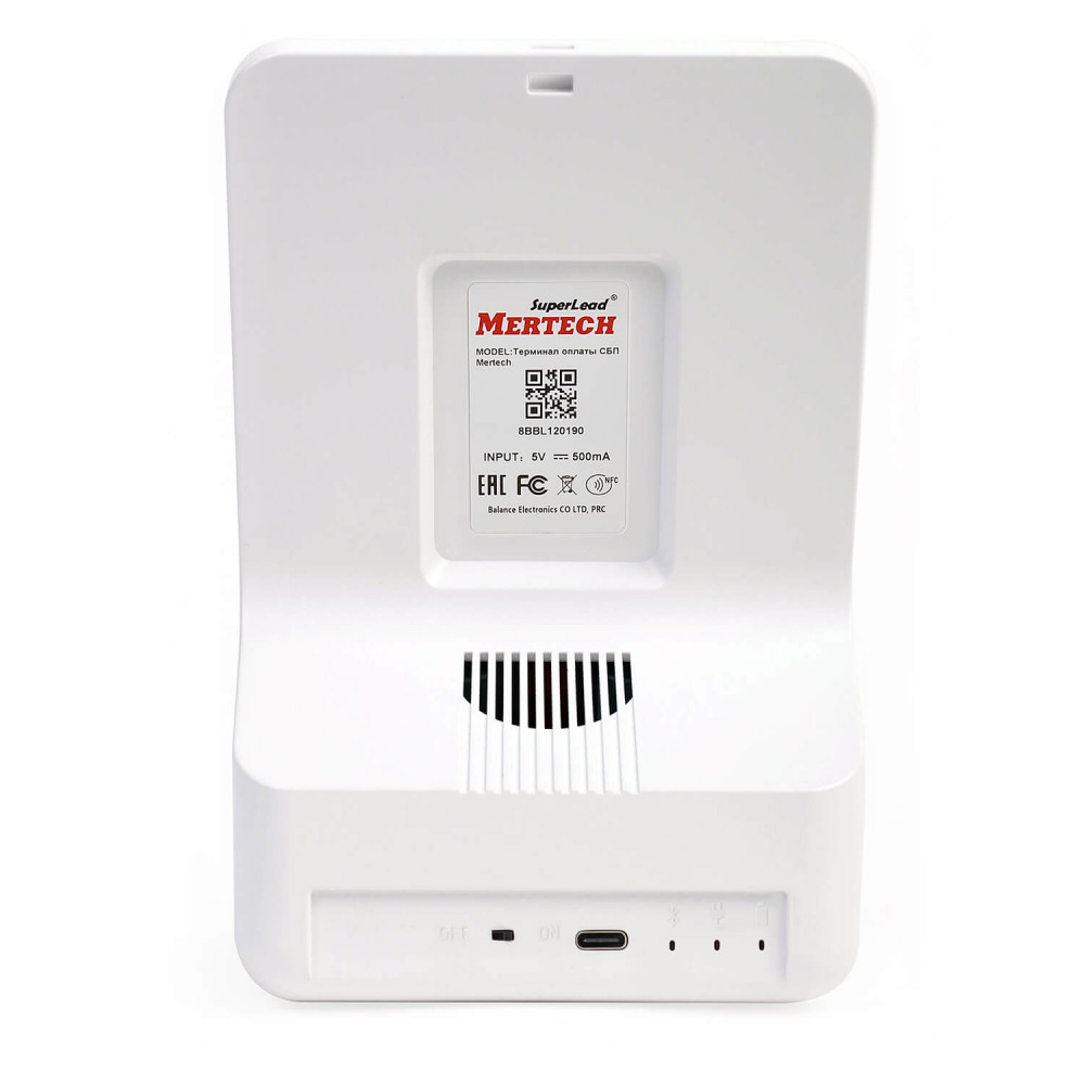 Mertech QR payment terminal with NFC Brand (for branding) — buy for 550 200 сум with delivery in ...